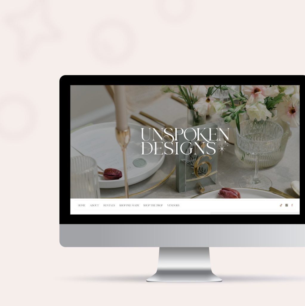 Bespoke Brand and Showit Design for Unspoken Designs - J. Ashley ...