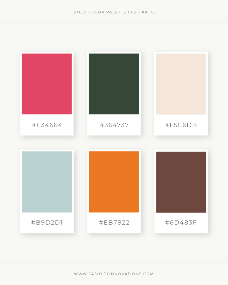 3 BOLD Color Palettes You Can Use Today - J. Ashley Innovations