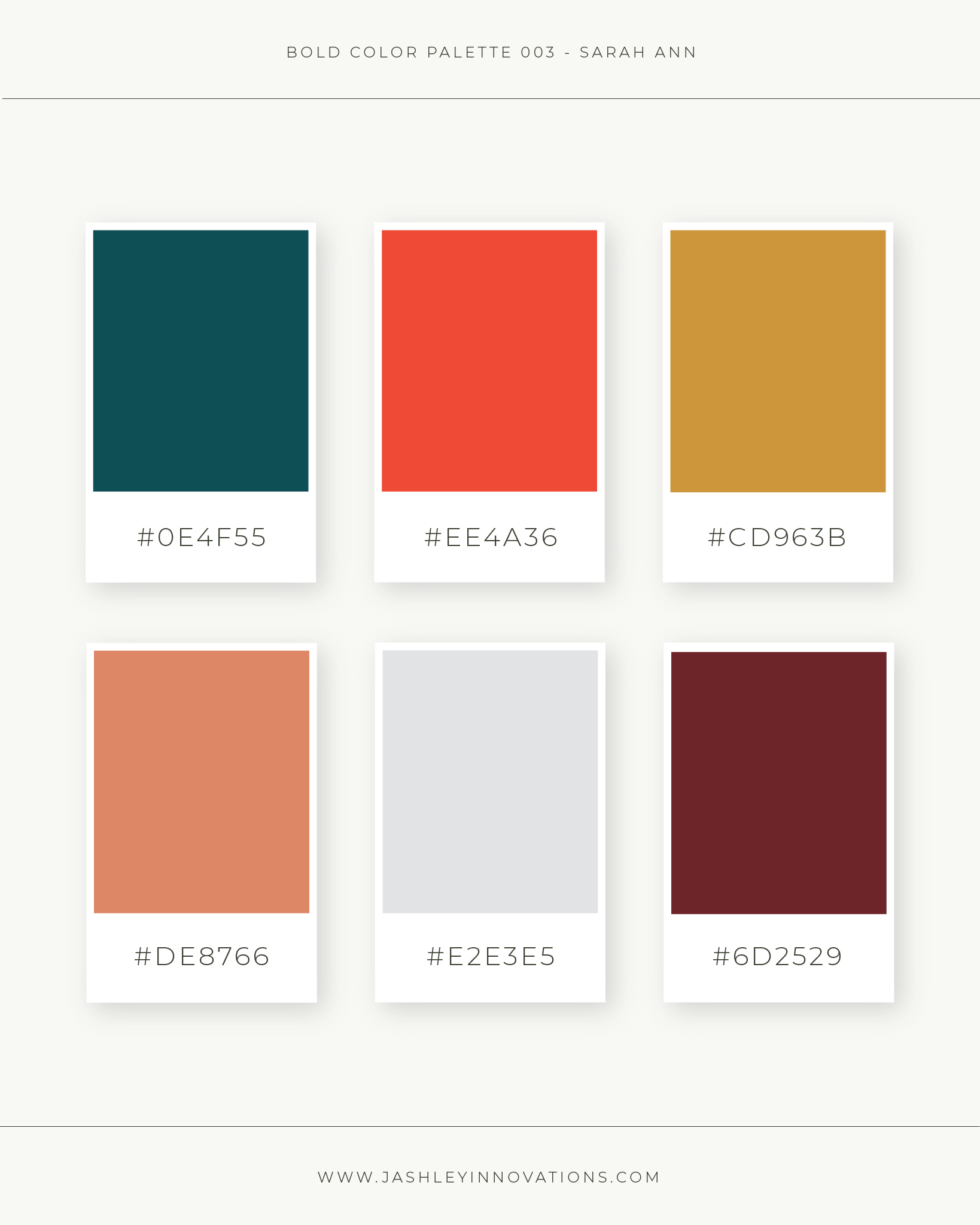 3 BOLD Color Palettes You Can Use Today - J. Ashley Innovations