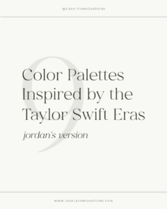 9 Color Palettes Inspired by the Taylor Swift Eras