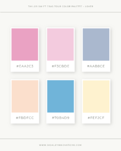 9 Color Palettes Inspired by the Taylor Swift Eras