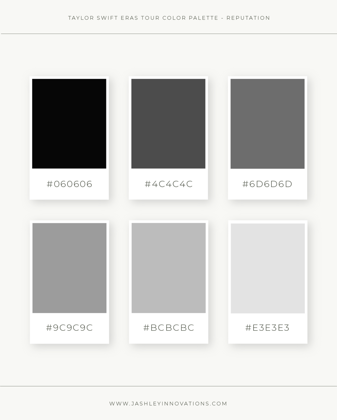 9 Color Palettes Inspired by the Taylor Swift Eras