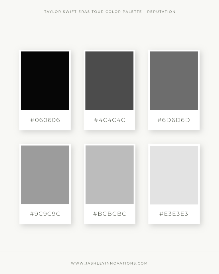 9 Color Palettes Inspired by the Taylor Swift Eras