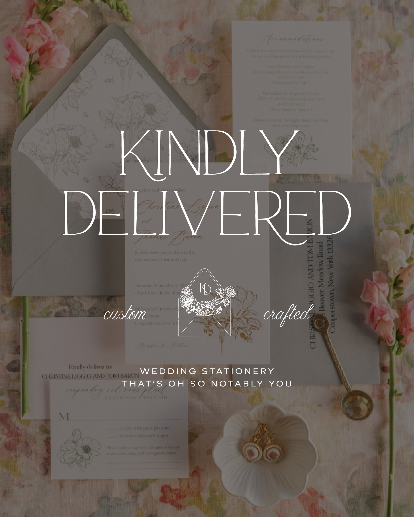 Showit Template Customization & Packaging for Kindly Delivered